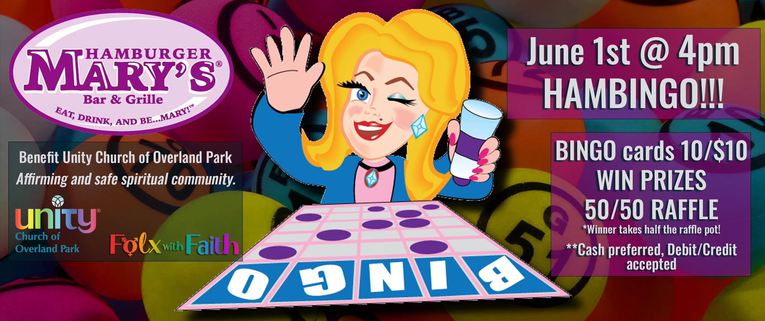 Join in for HamBINGO, benefitting UCOP! - Unity Church of Overland Park