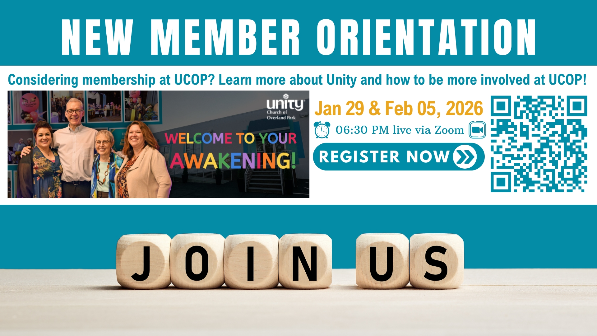 2026 New Member Orientation - Unity Church of Overland Park