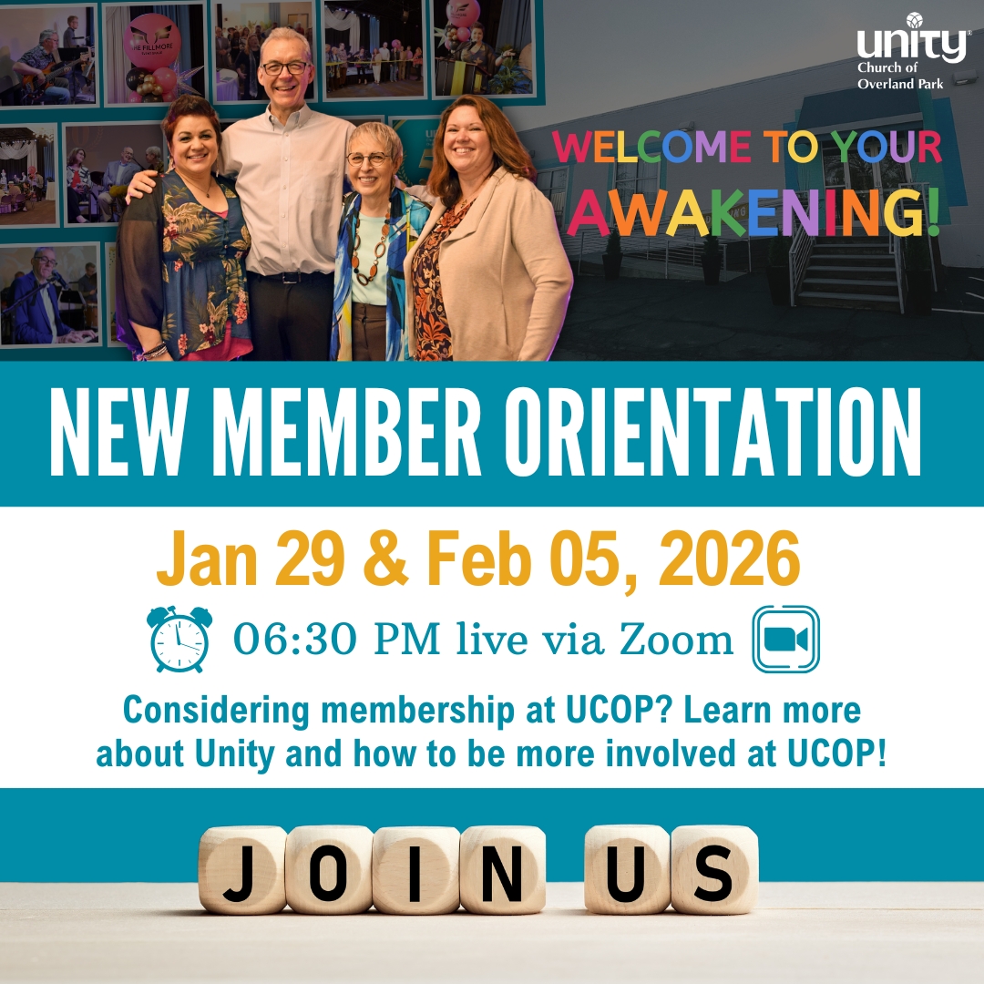 2026 New Member Orientation - Unity Church of Overland Park